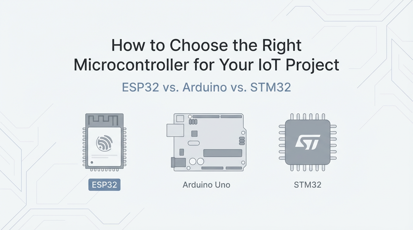 How to Choose the Right Microcontroller for Your IoT Project: ESP32 vs. Arduino vs. STM32